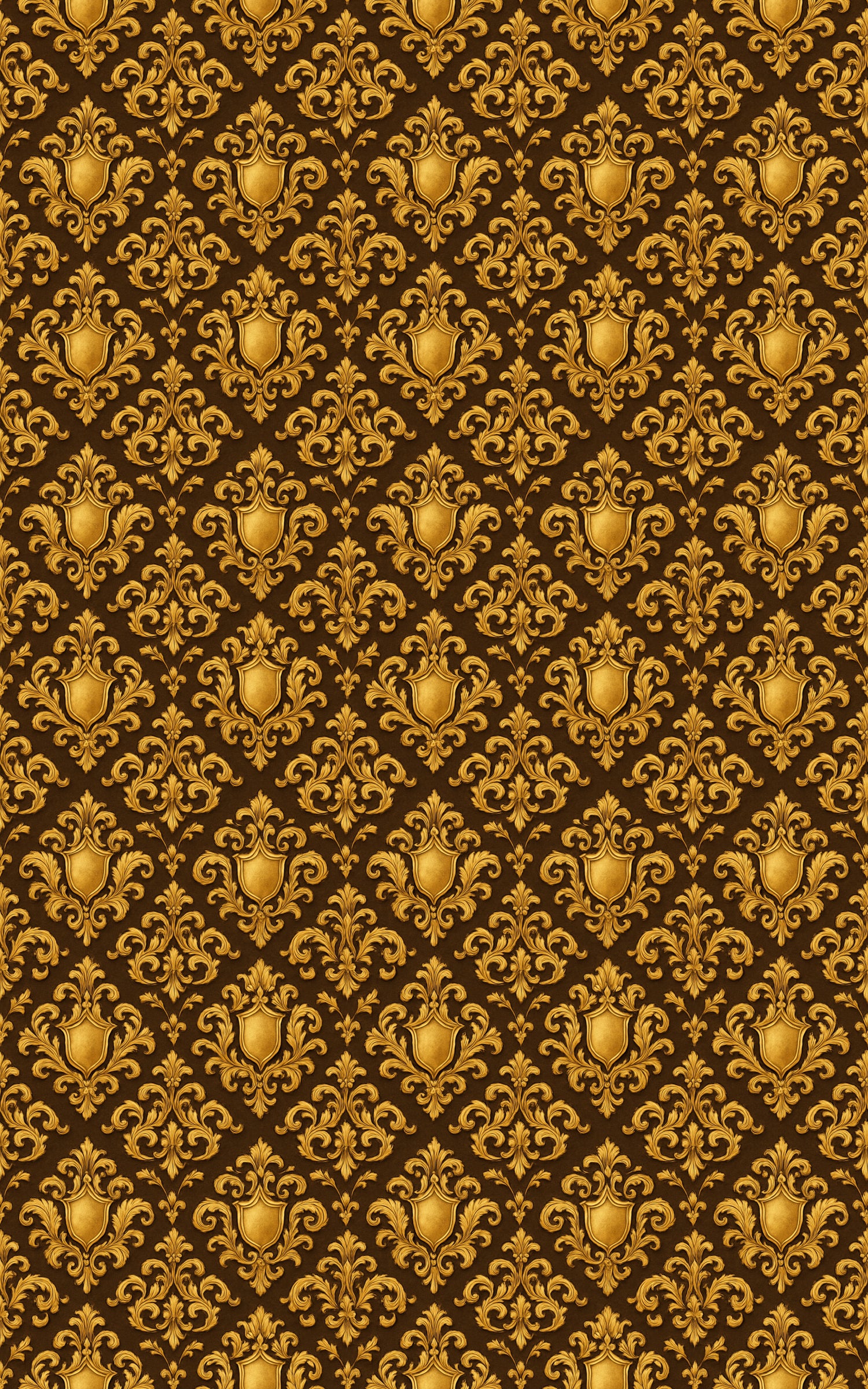 Antique Gold Damask Crest Wrapping Paper – London Penny Gift Wrap