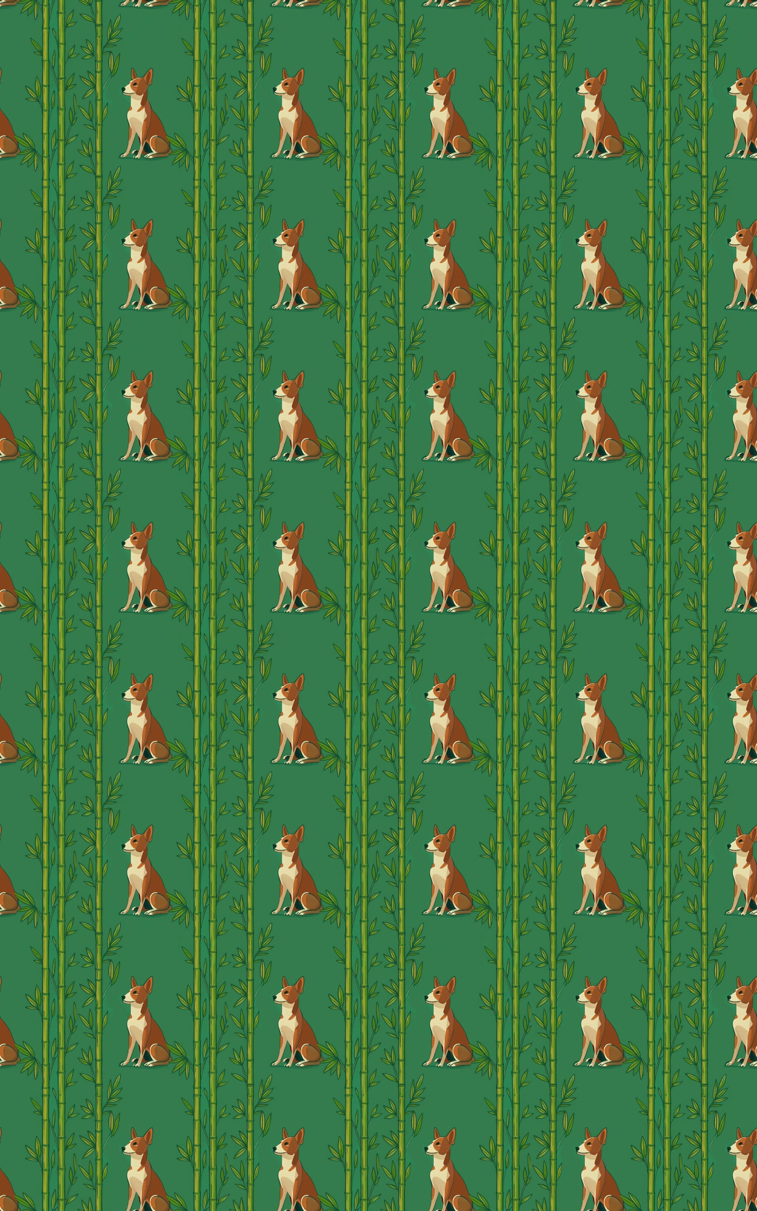 Basenji Bamboo Wrapping Paper – London Penny Gift Wrap