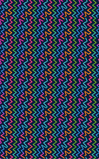Neon Zigzag Path Wrapping Paper – London Penny Gift Wrap