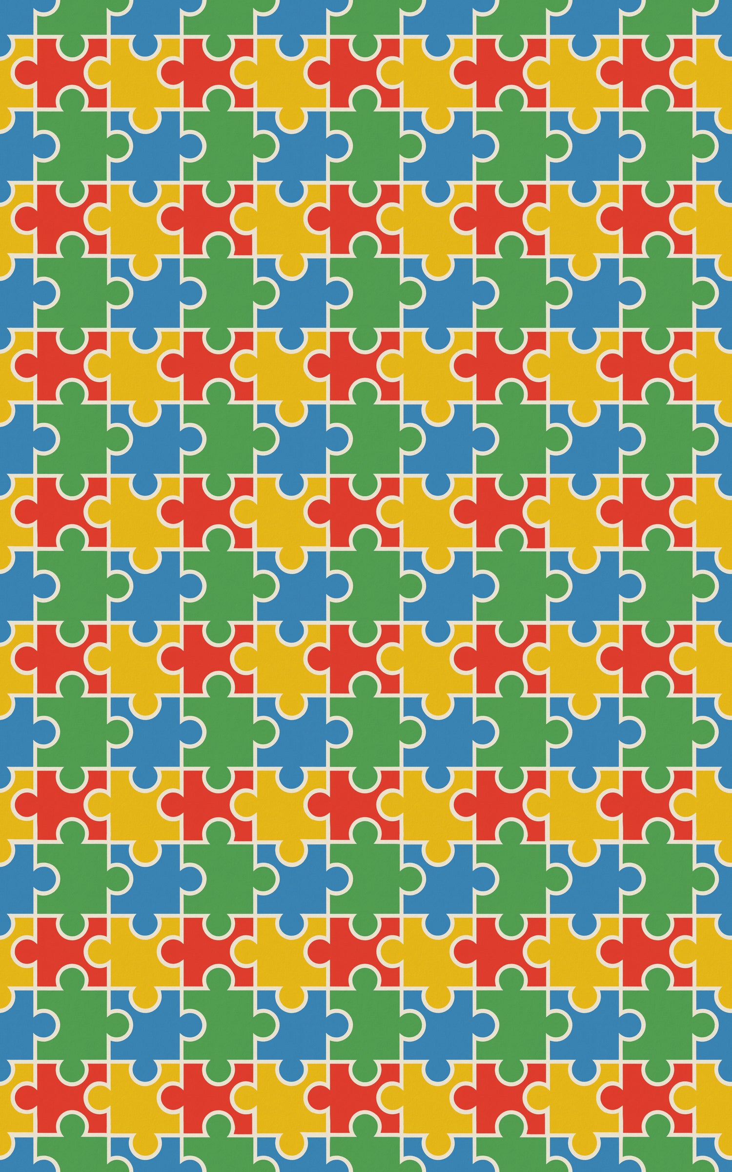 Playroom Puzzle Tiles Wrapping Paper – London Penny Gift Wrap