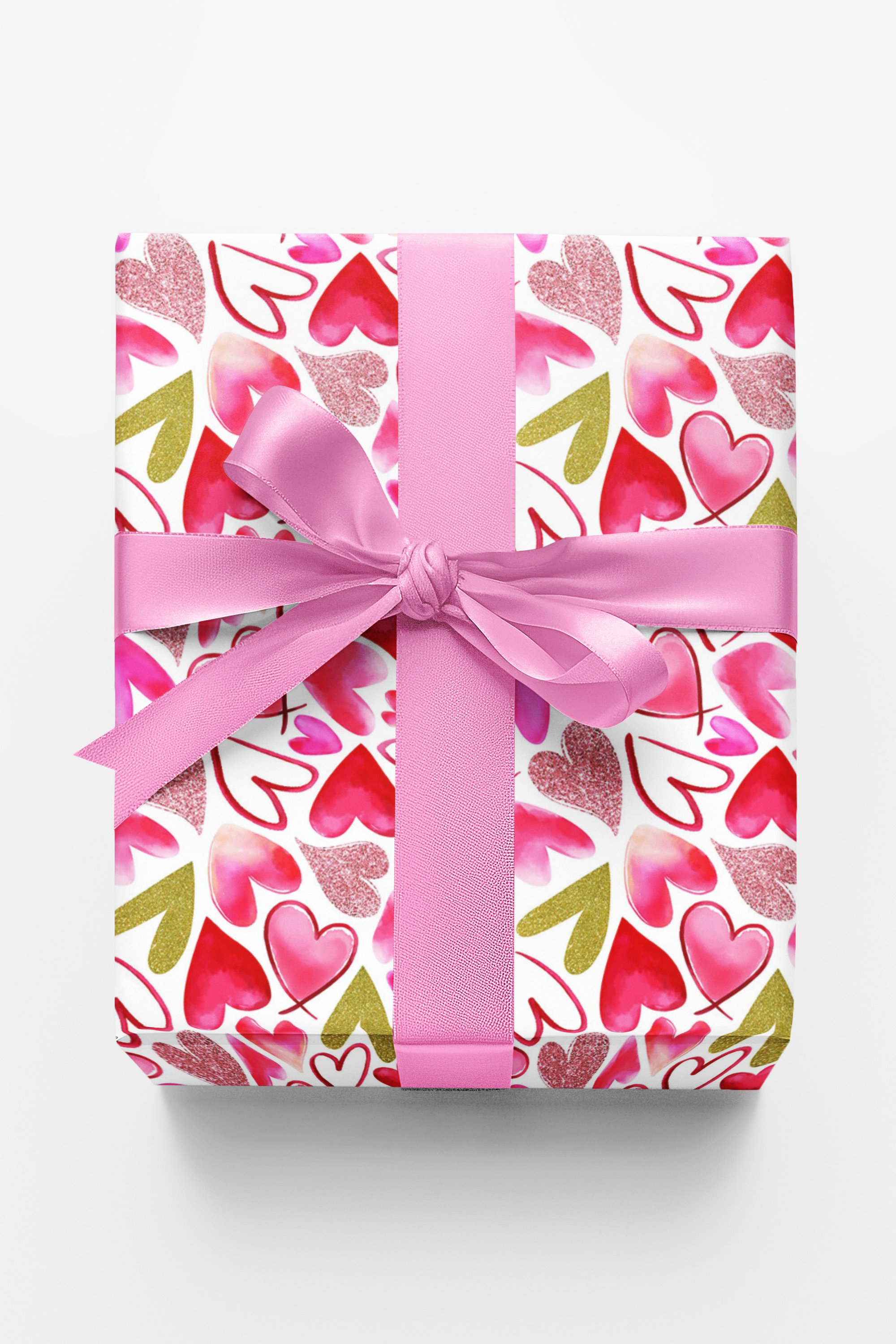 Mixed Hearts Wrapping Paper – London Penny Gift Wrap