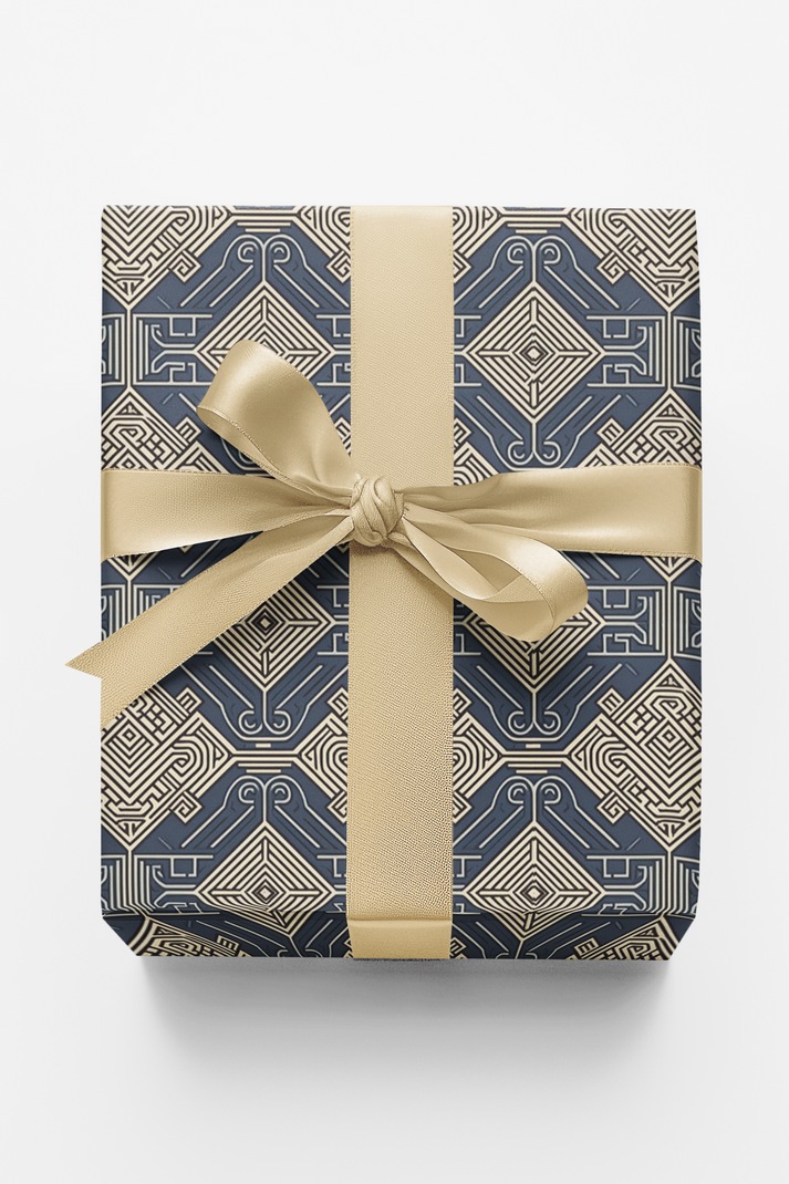 Deco Labyrinth Wrapping Paper – London Penny Gift Wrap