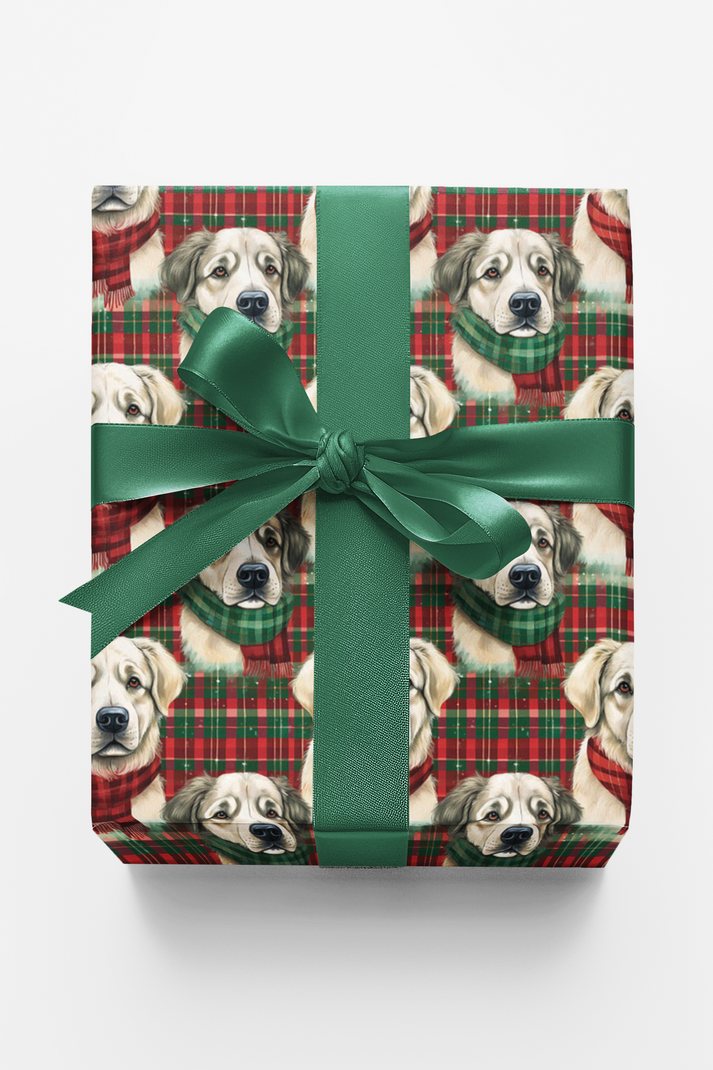 Great Pyrenees Plaid Parade Wrapping Paper – London Penny Gift Wrap