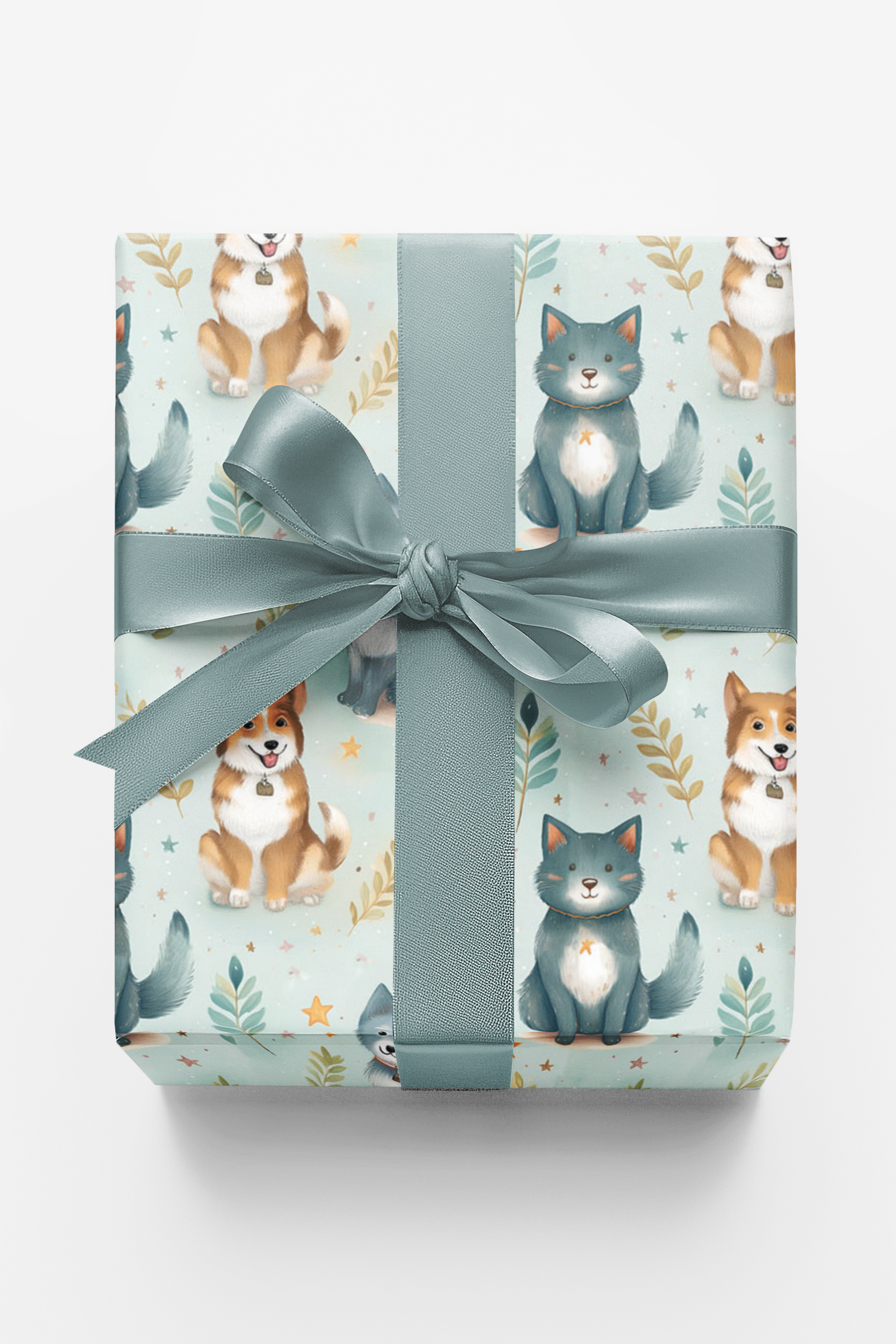 Soft Tails & Leaves Wrapping Paper – London Penny Gift Wrap
