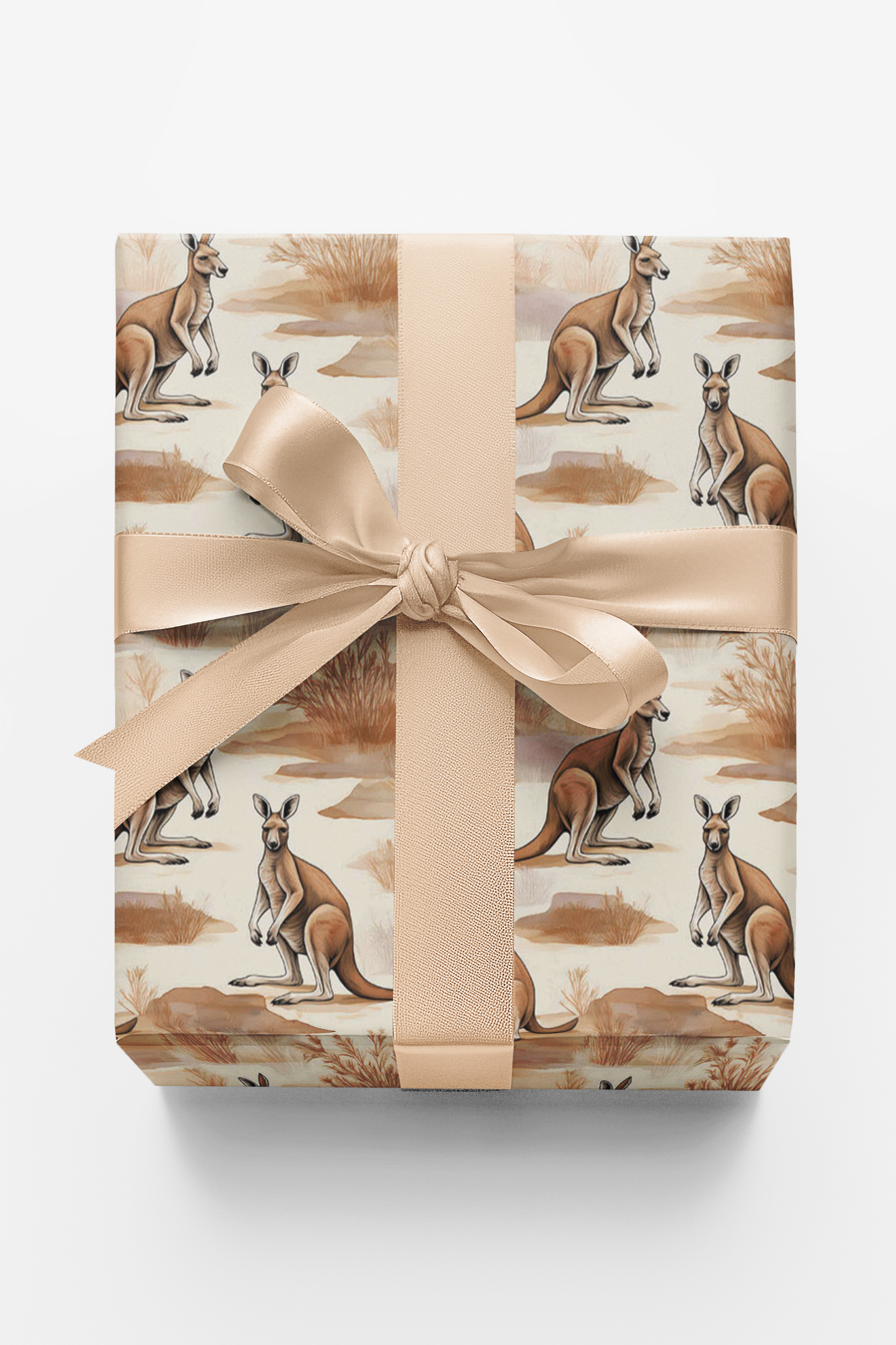 Safari Stroll: Kangaroo Wrapping Paper – London Penny Gift Wrap
