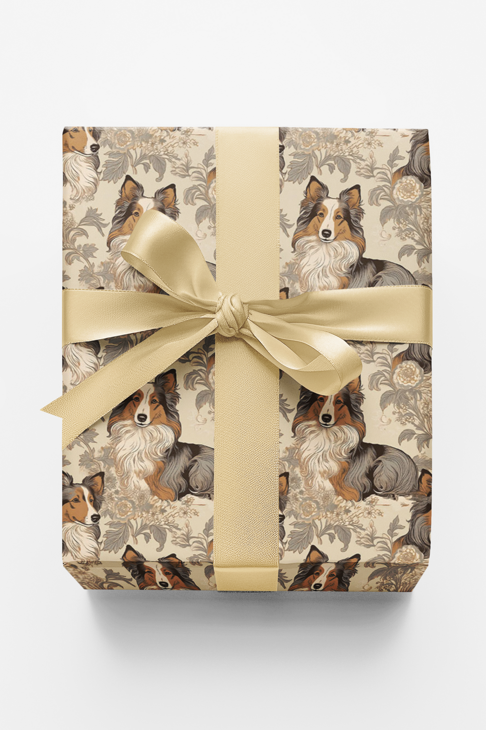 Sheltie Classic Toile Wrapping Paper – London Penny Gift Wrap