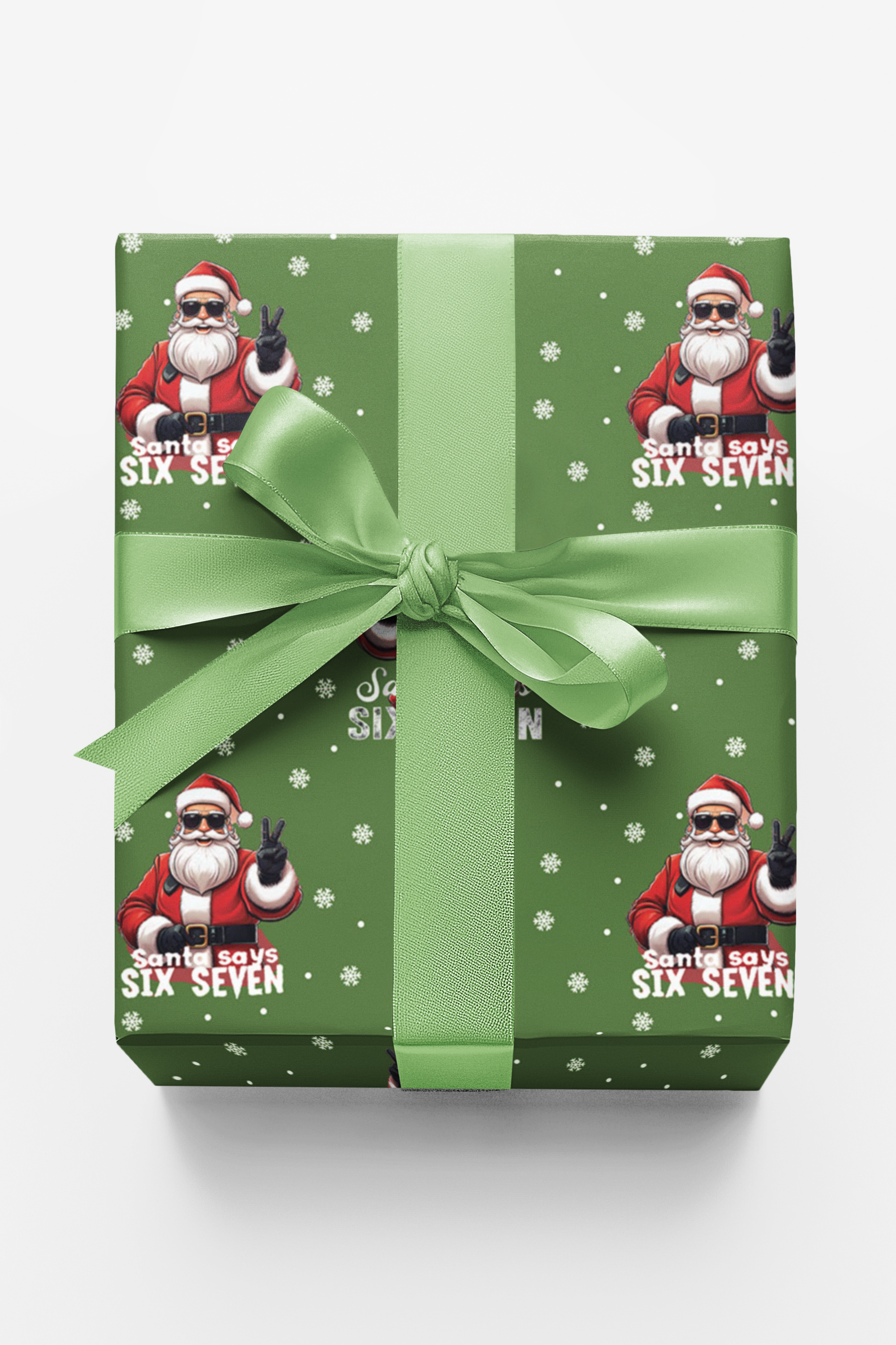 Santa Says 67 - Green Wrapping Paper – London Penny Gift Wrap