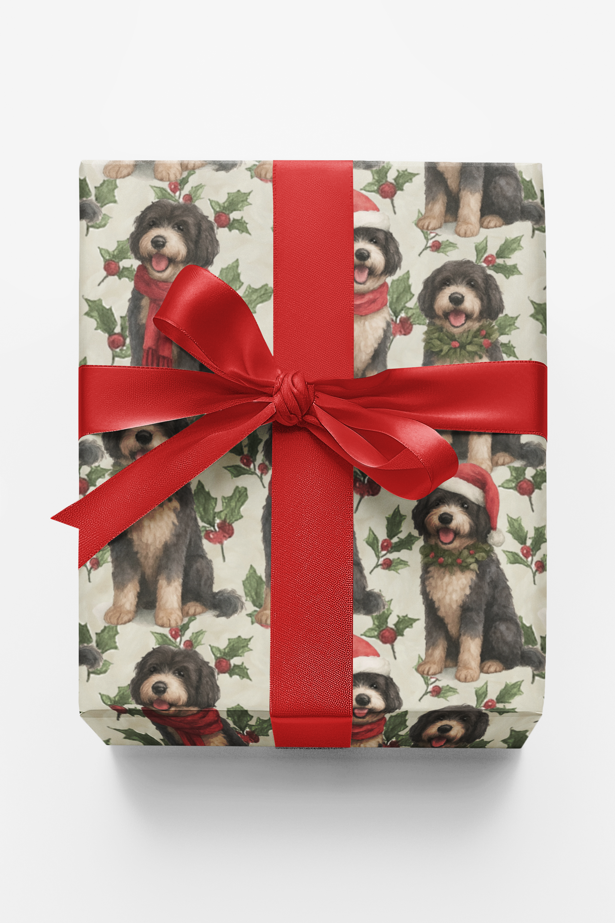 Portuguese Water Dog Holiday Wrapping Paper – London Penny Gift Wrap