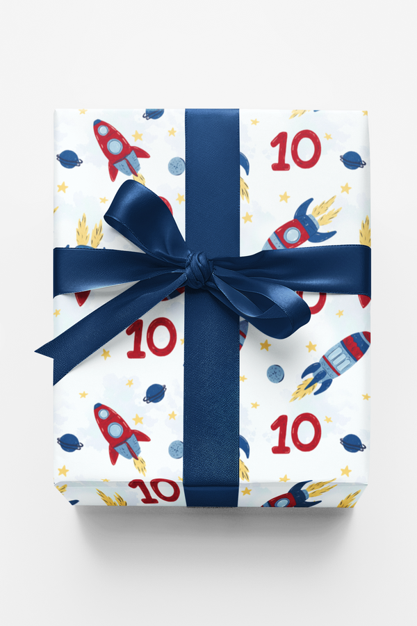 Stellar Birthday Ten Wrapping Paper – London Penny Gift Wrap
