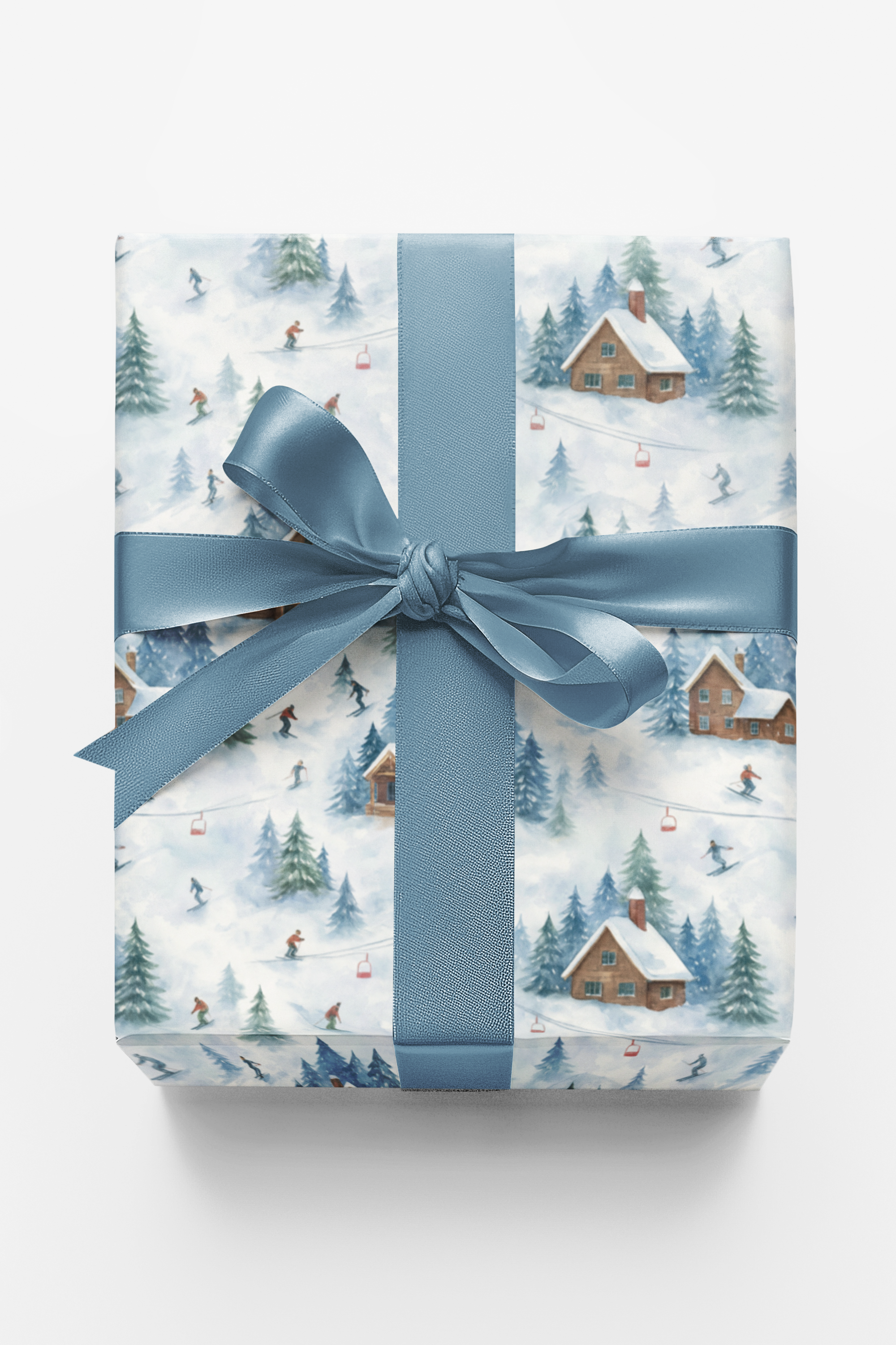 Snowfall Chalet Wrapping Paper – London Penny Gift Wrap