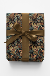 Midnight Baroque Wrapping Paper – London Penny Gift Wrap