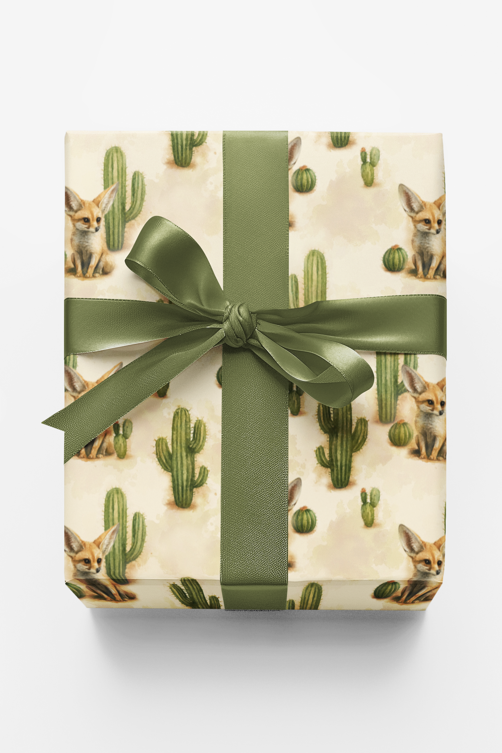 Desert Fox & Cactus Wrapping Paper – London Penny Gift Wrap