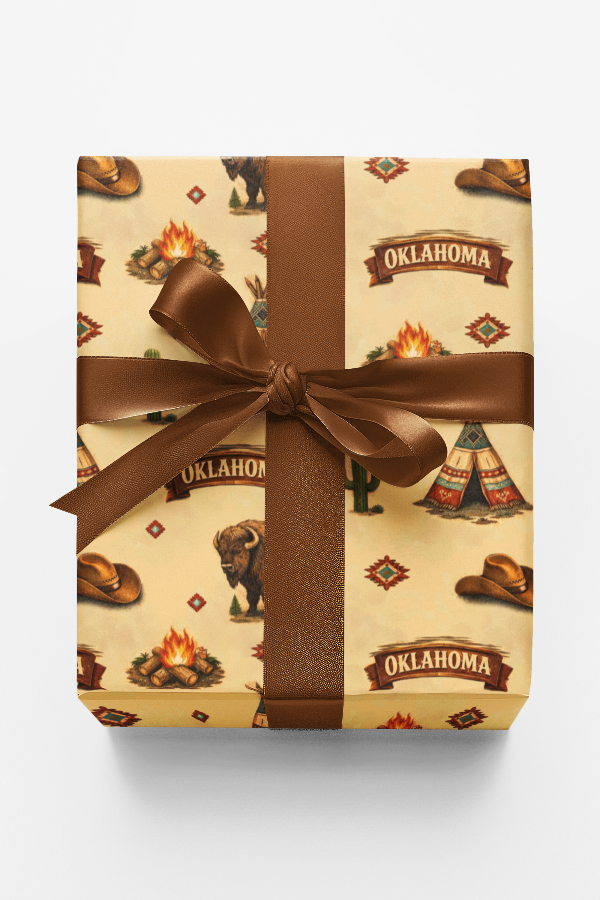 Oklahoma Western Prairie Wrapping Paper – London Penny Gift Wrap