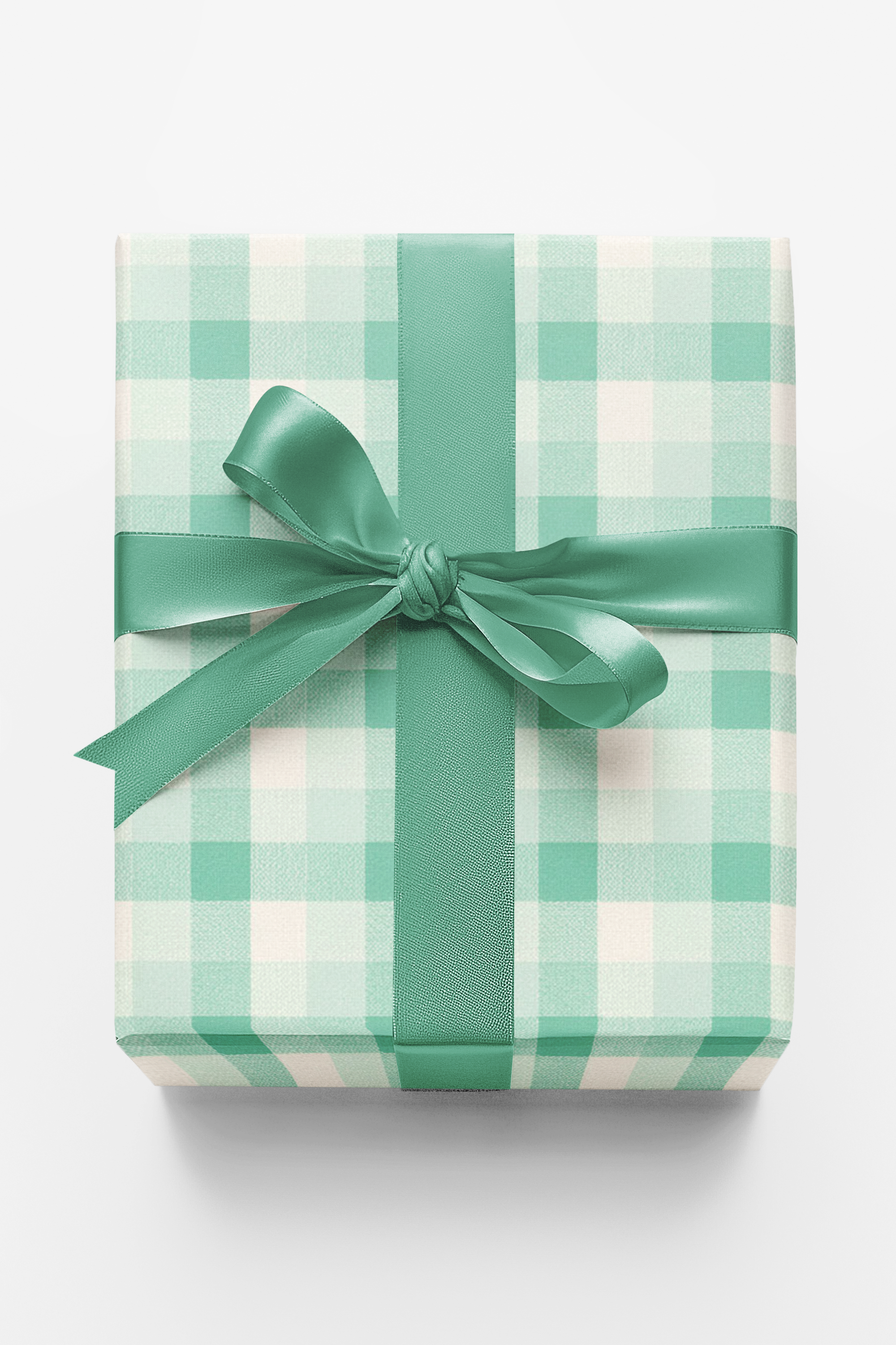 Gingham Gala Mint Wrapping Paper – London Penny Gift Wrap
