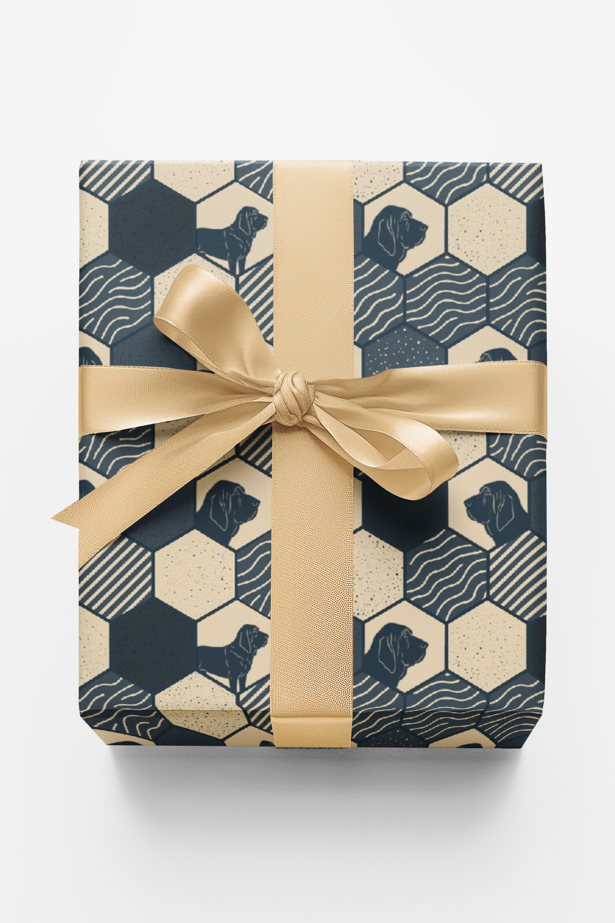 Hound Hexagon Geometry Wrapping Paper – London Penny Gift Wrap