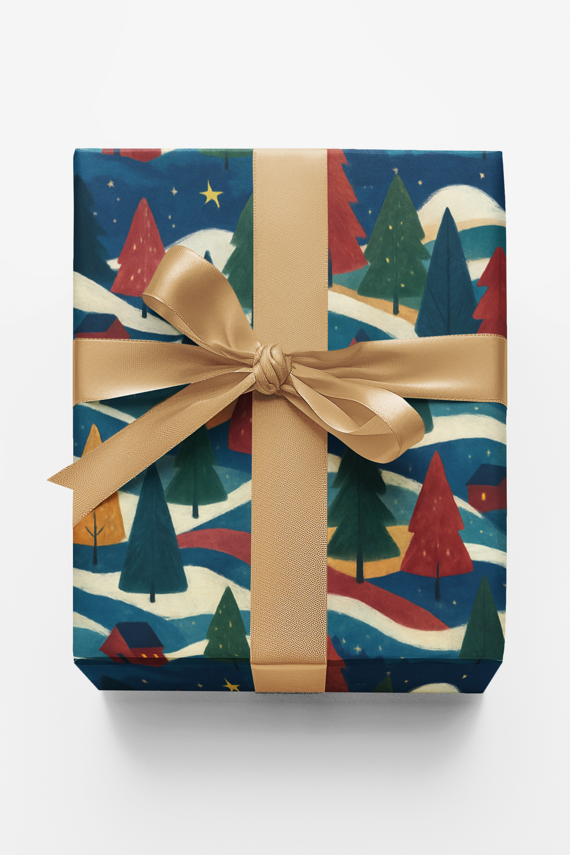 Abstract Winter Landscape Wrapping Paper – London Penny Gift Wrap