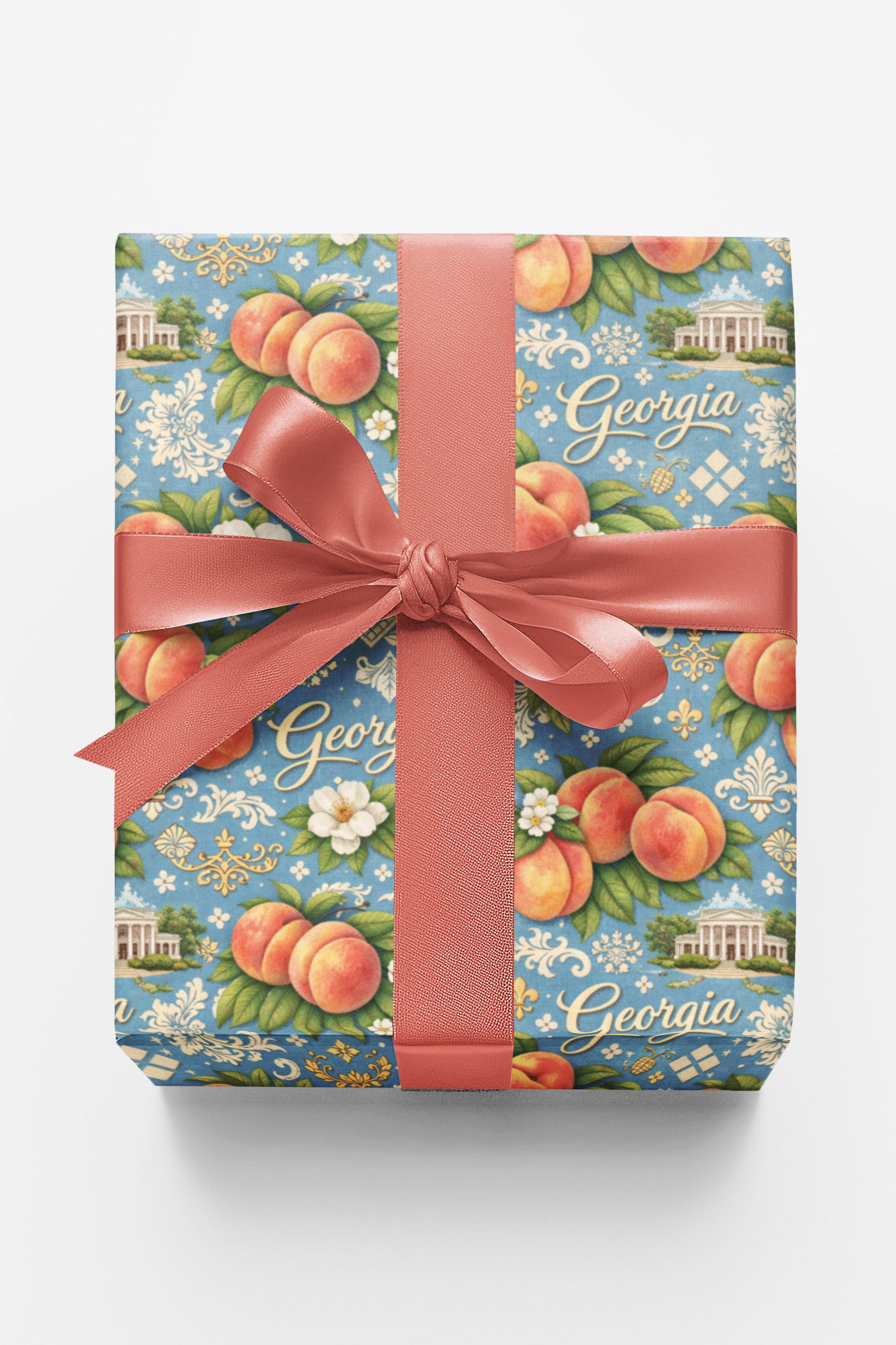 Georgia Peach State Classic Wrapping Paper – London Penny Gift Wrap